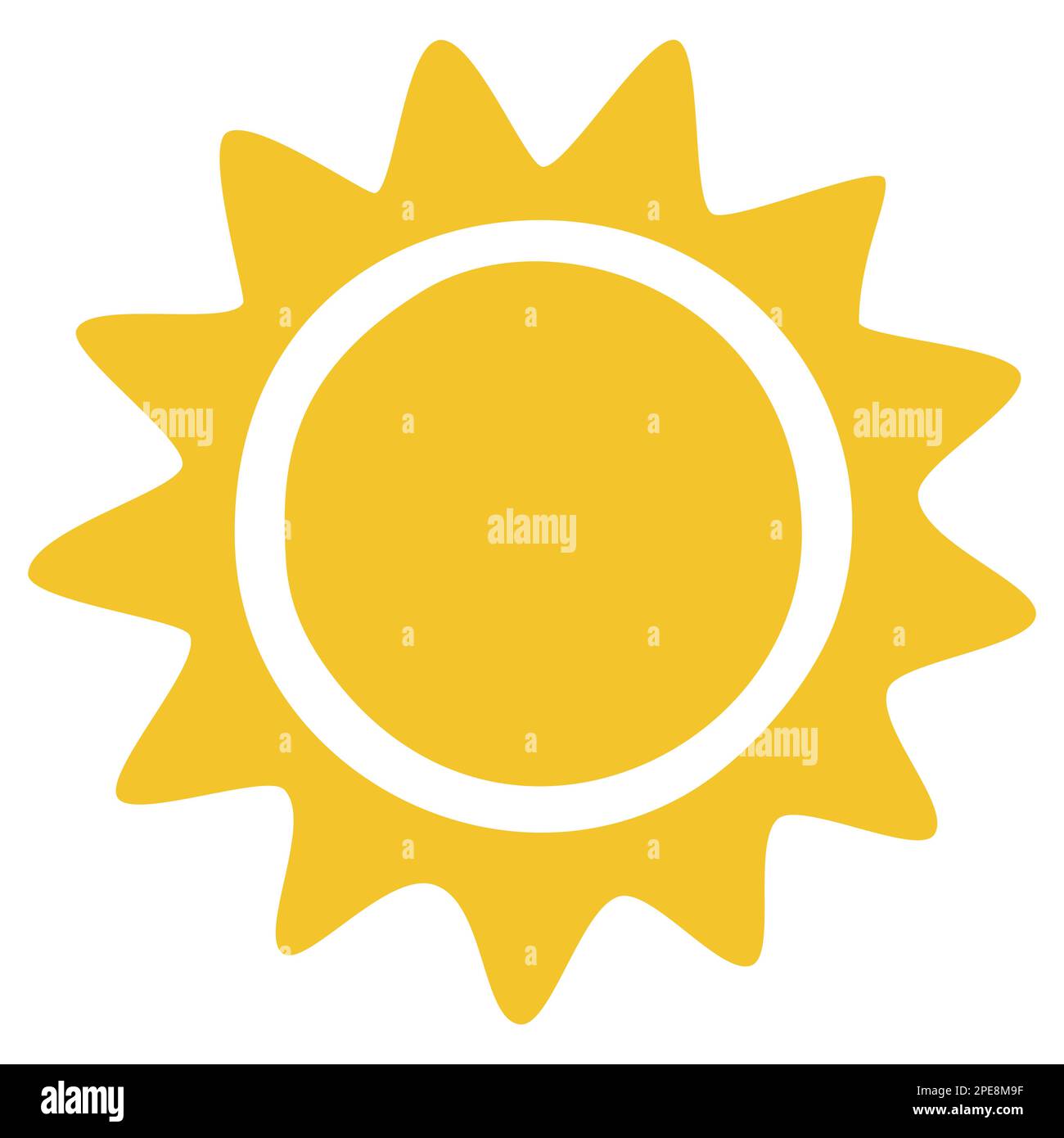 Sun icon clipart. Vector flat design. Sun star for use as a logo or ...