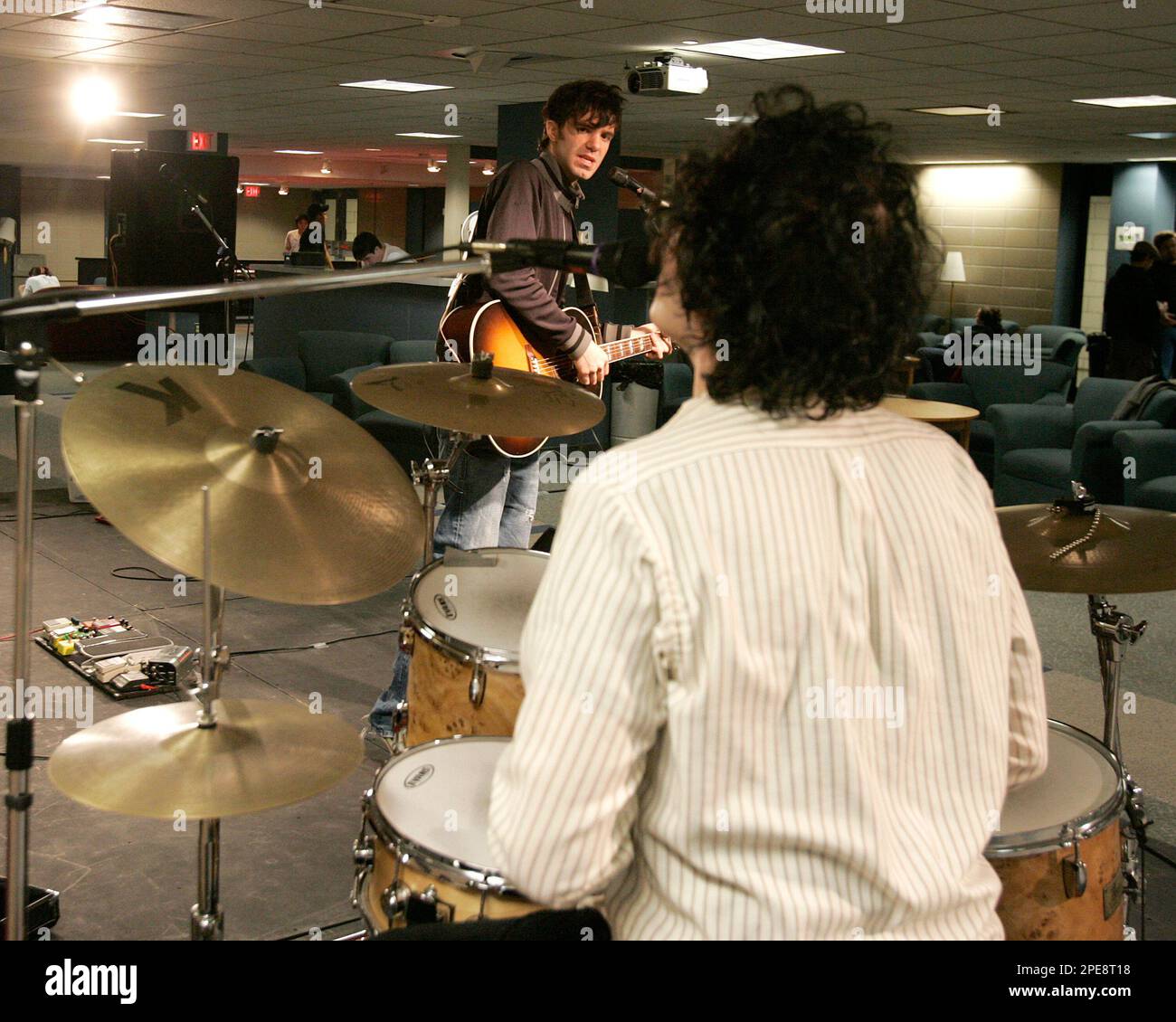 Drummer Brian Factor and lead singer Stephen Kellogg of Stephen Kellogg ...