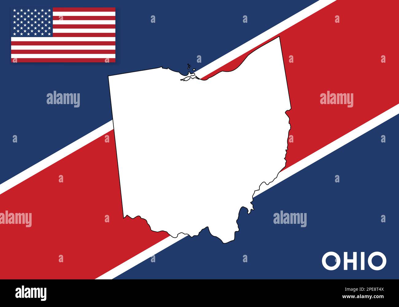 USA, United States of America Map vector template. white color map on ...