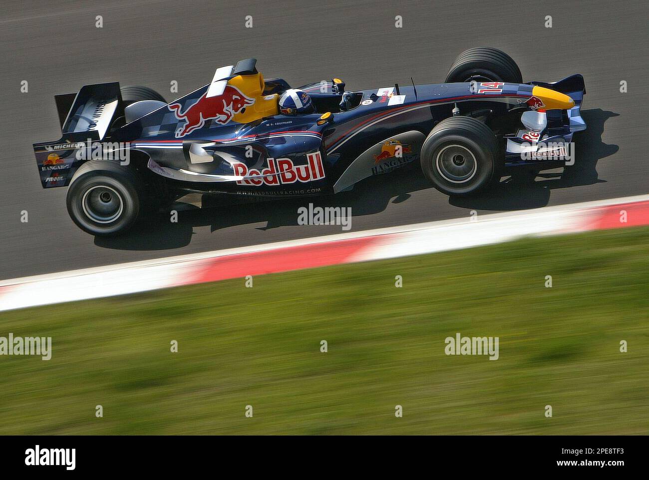 Scottish Formula One driver David Coulthard drives his Red Bull during ...