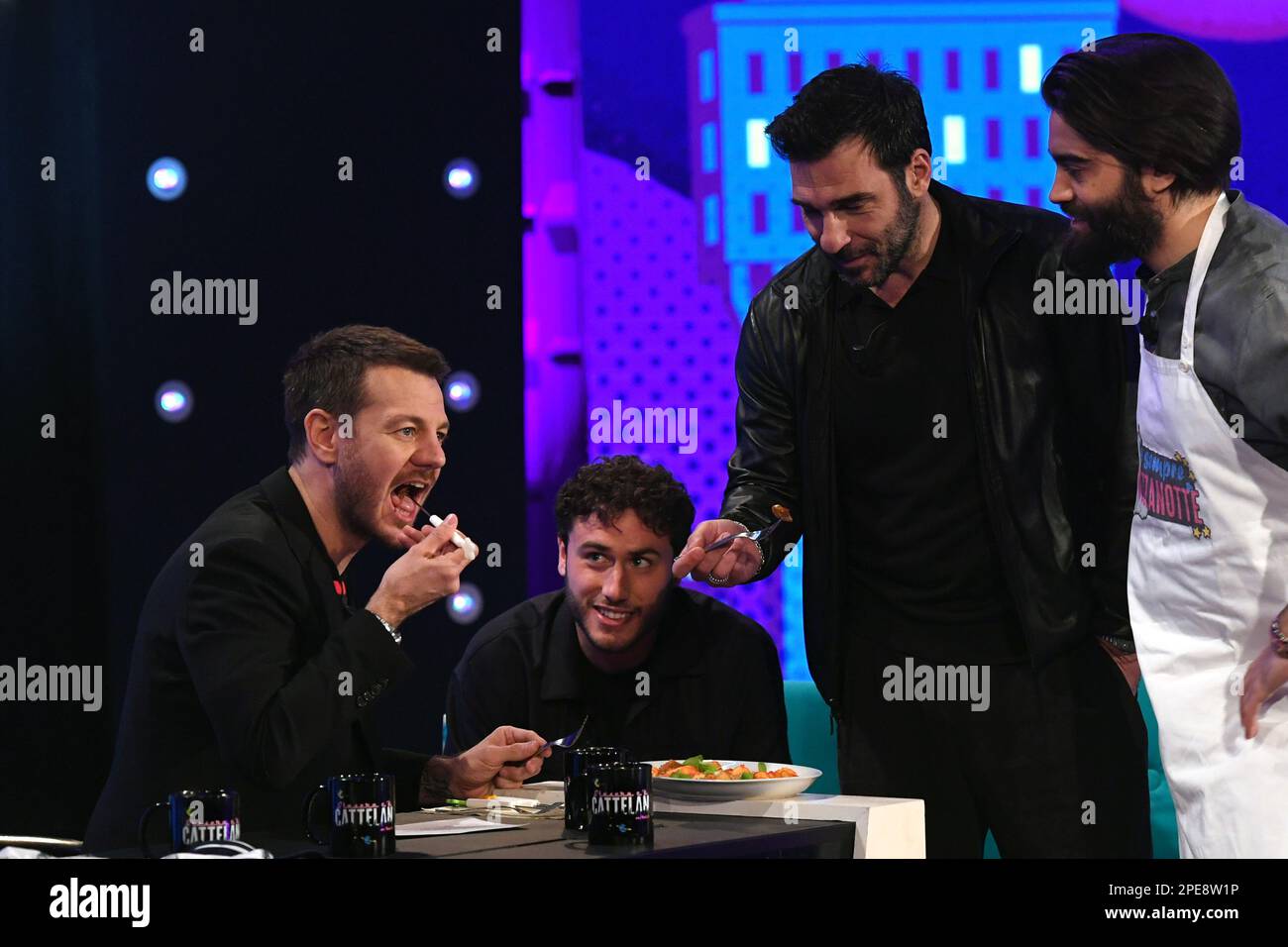 Milan, Italy. 15th Mar, 2023. Milan - TV show "Tonight is Cattelan ...