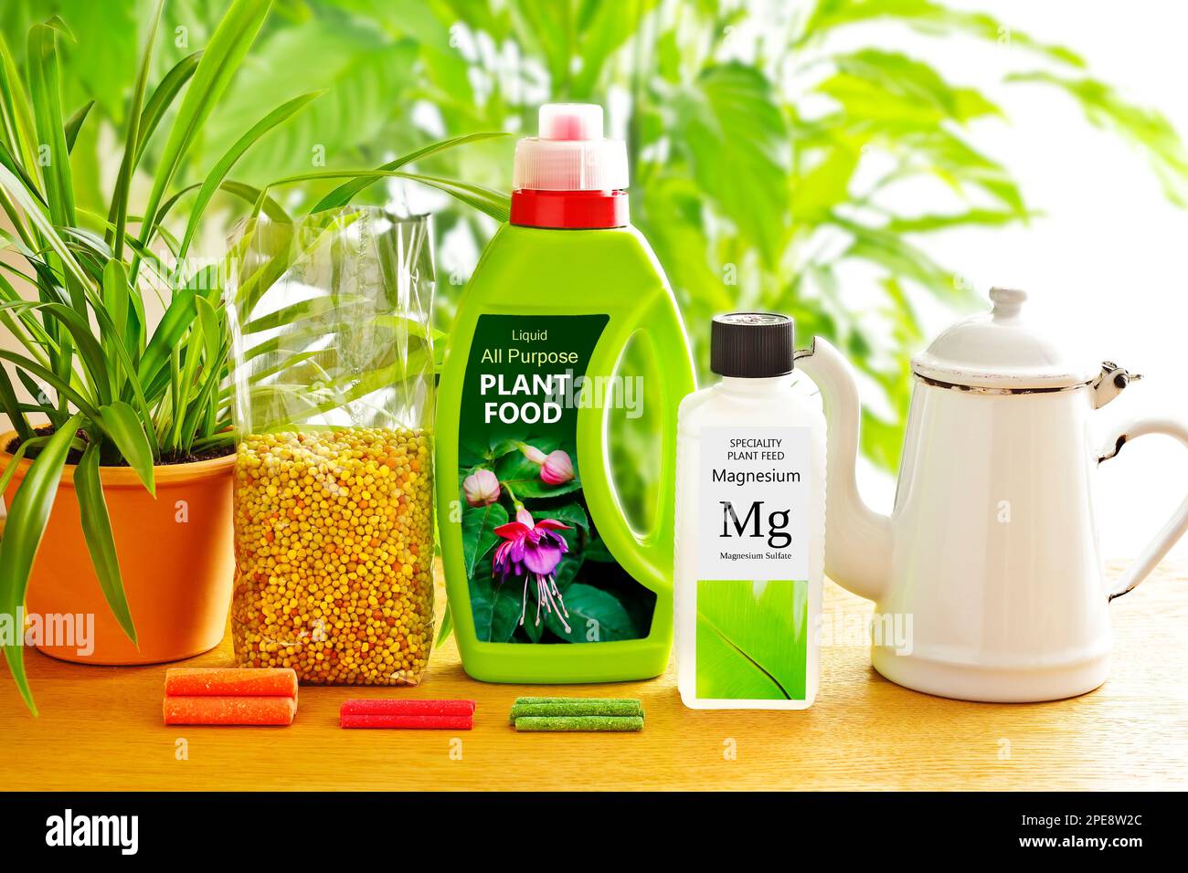 Different indoor fertilizers: fertiliser sticks or spikes, granules ...