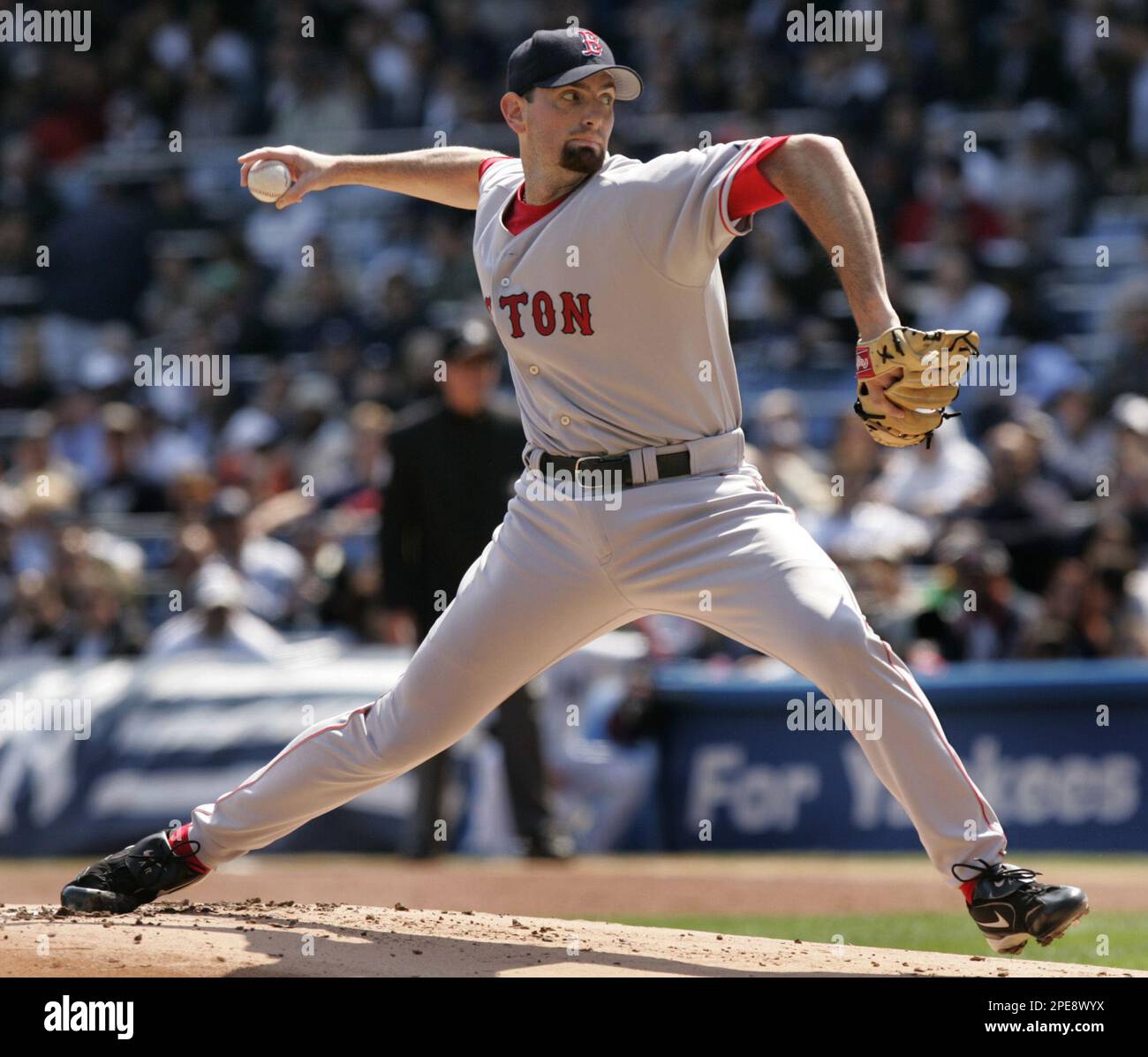 Boston Red Sox pitcher Matt Clement delivers against the New York ...