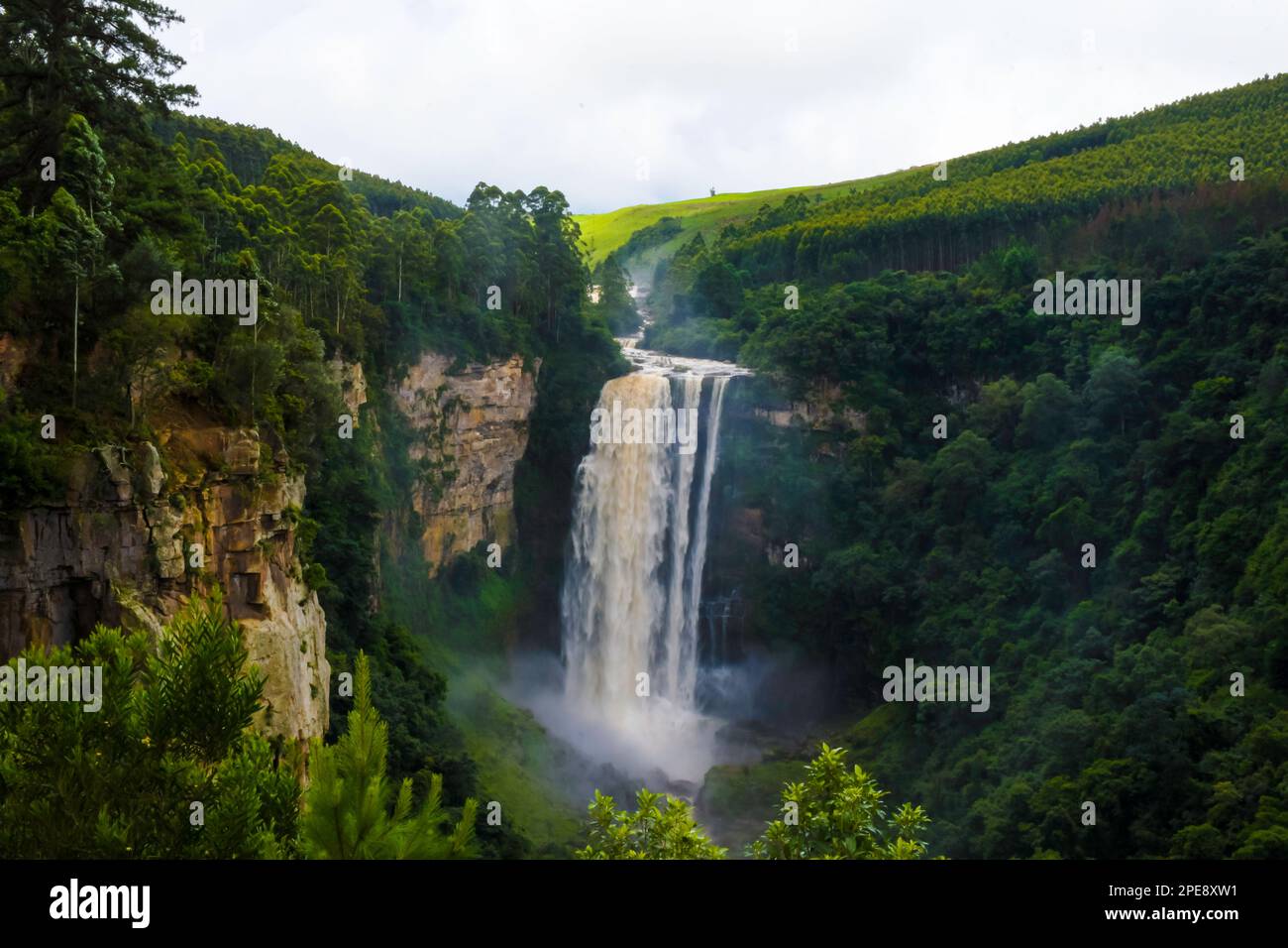 Karkloof waterfall in midlands meander KZN south africa Stock Photo - Alamy