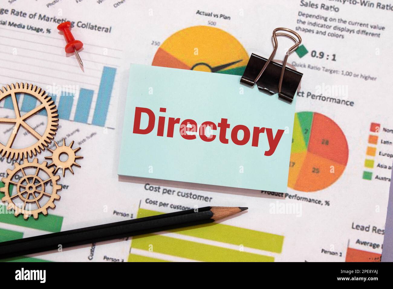 Wooden cubes with word DIRECTORY on the office desk Stock Photo - Alamy