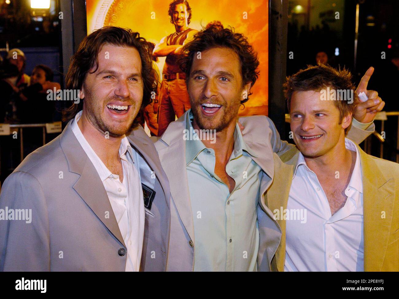 "Sahara" director Breck Eisner, left, poses with cast members Matthew ...