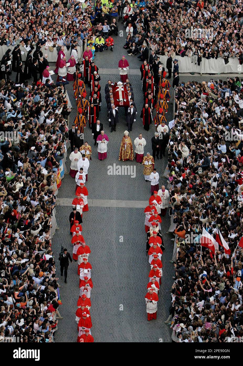 Pope John Paul Ii Funeral Crowd
