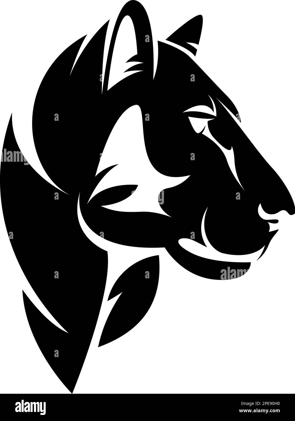 Outline lion head animal hi-res stock photography and images - Alamy