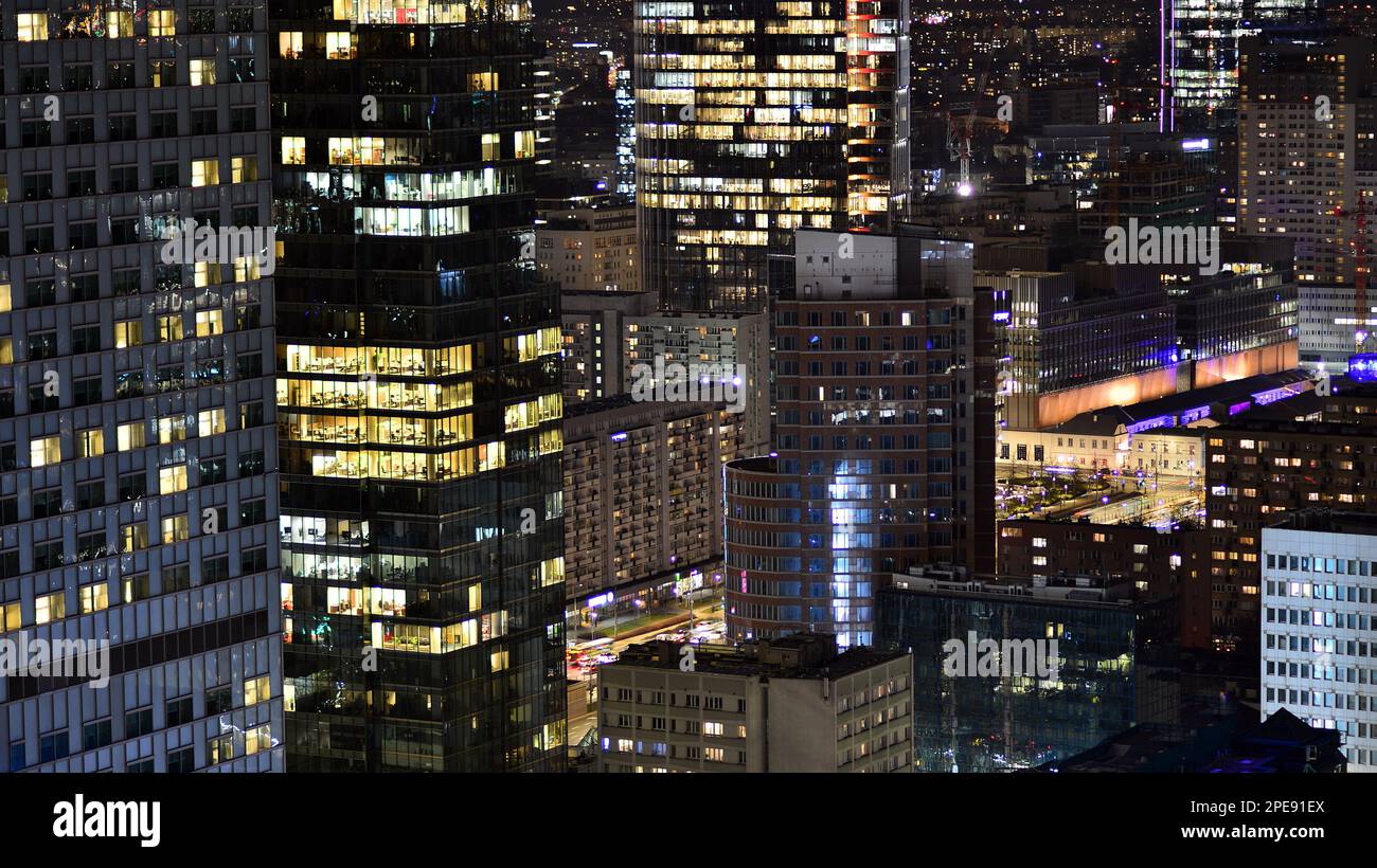 Downtown glass skyscrapers hi-res stock photography and images - Alamy
