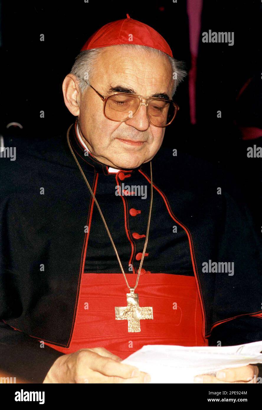 ** FILE ** An undated file photo showing Czech Cardinal Miloslav Vlk ...