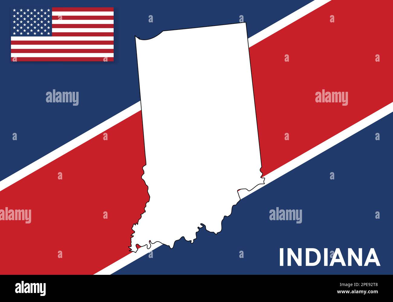 USA, United States of America Map vector template. white color map on ...