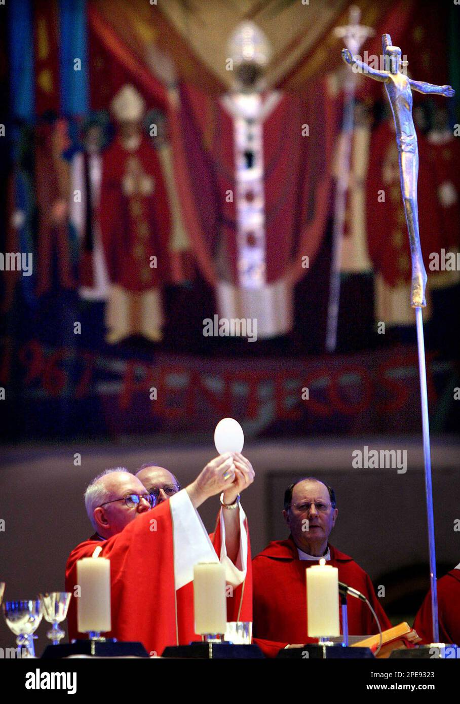 Catholic Archbishop of Liverpool, Patrick Kelly celebrates Mass at the ...