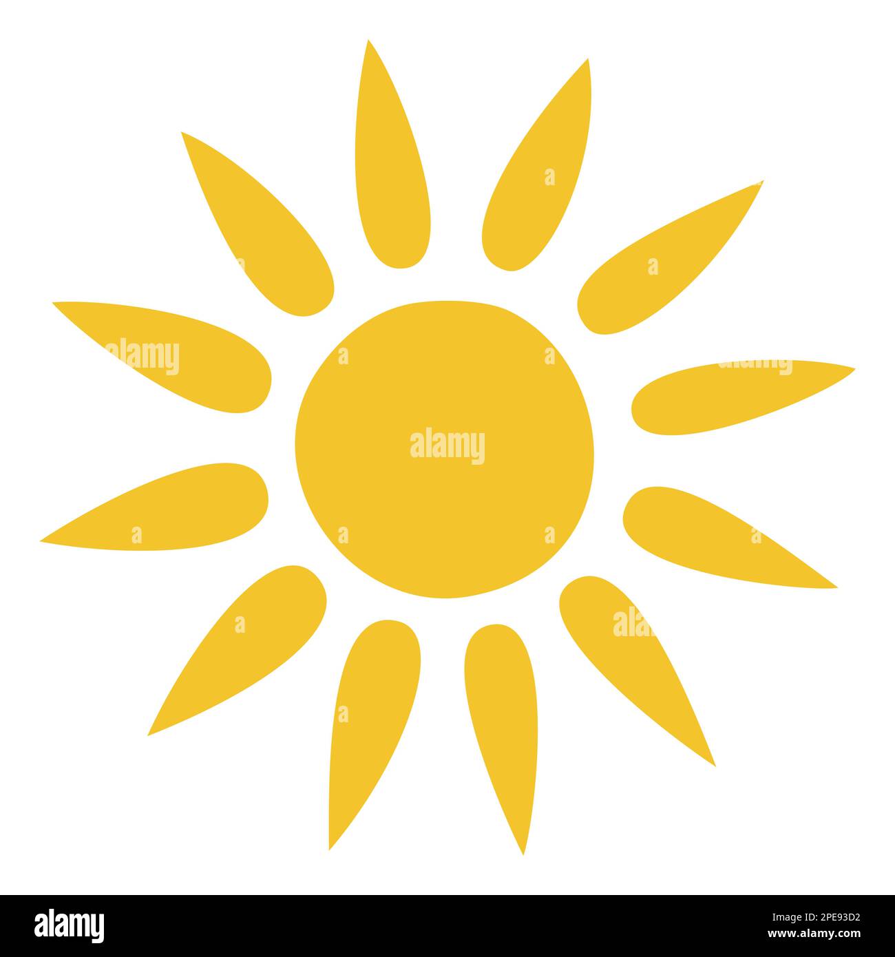 Sun icon clipart. Vector flat design. Sun star for use as a logo or ...