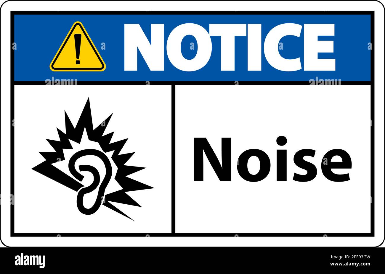 Notice Noise Symbol Sign On White Background Stock Vector Image & Art ...