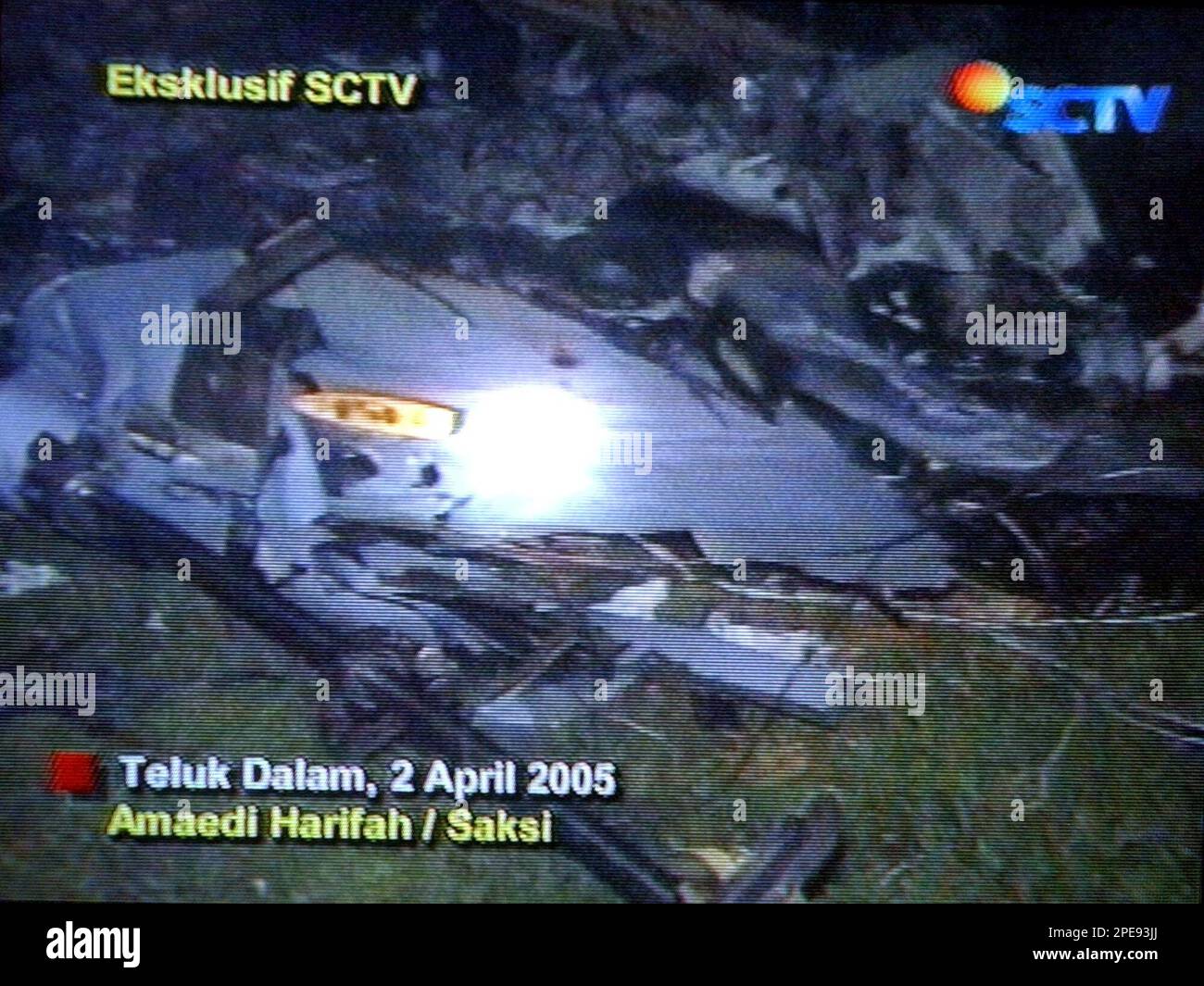 The wreckage of a 30-year-old Sea King helicopter which crashed on the ...