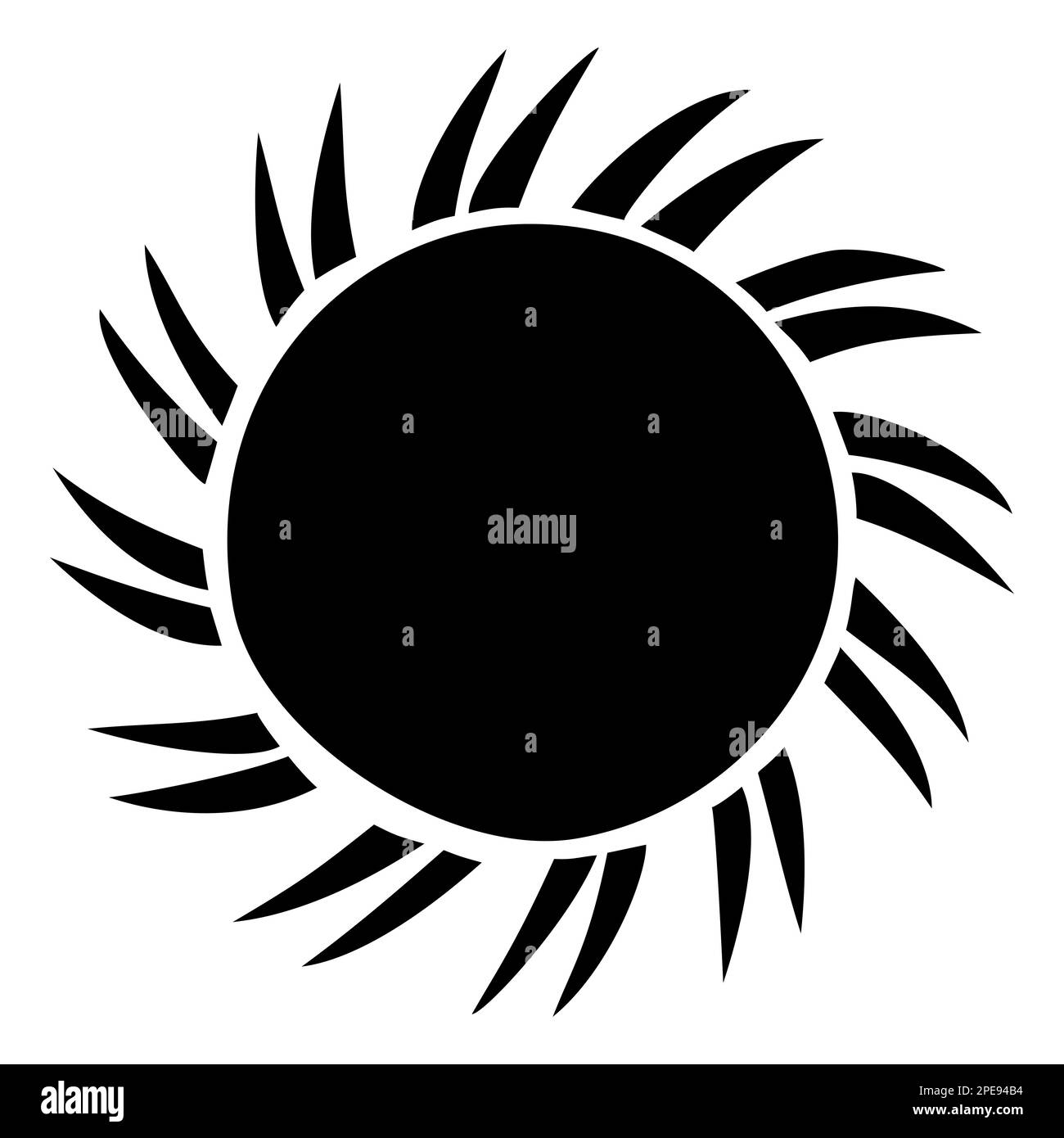 Sun icon clipart. Vector flat design. Sun star for use as a logo or ...