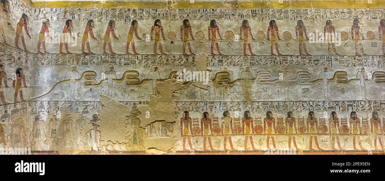 Book of Gates, 5th hour Stock Photo - Alamy