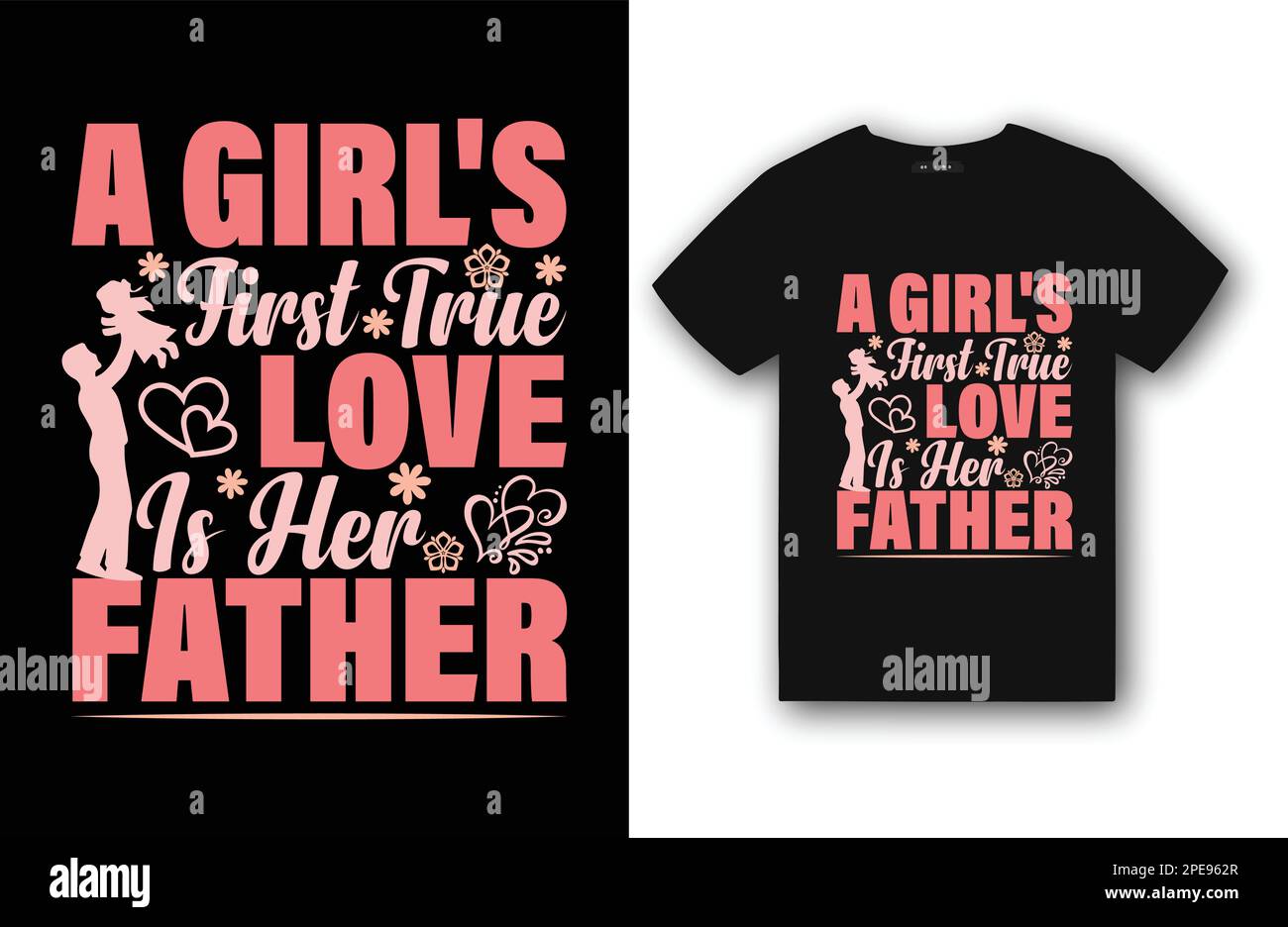 Typography dad papa father love t-shirt design Stock Vector Image & Art ...