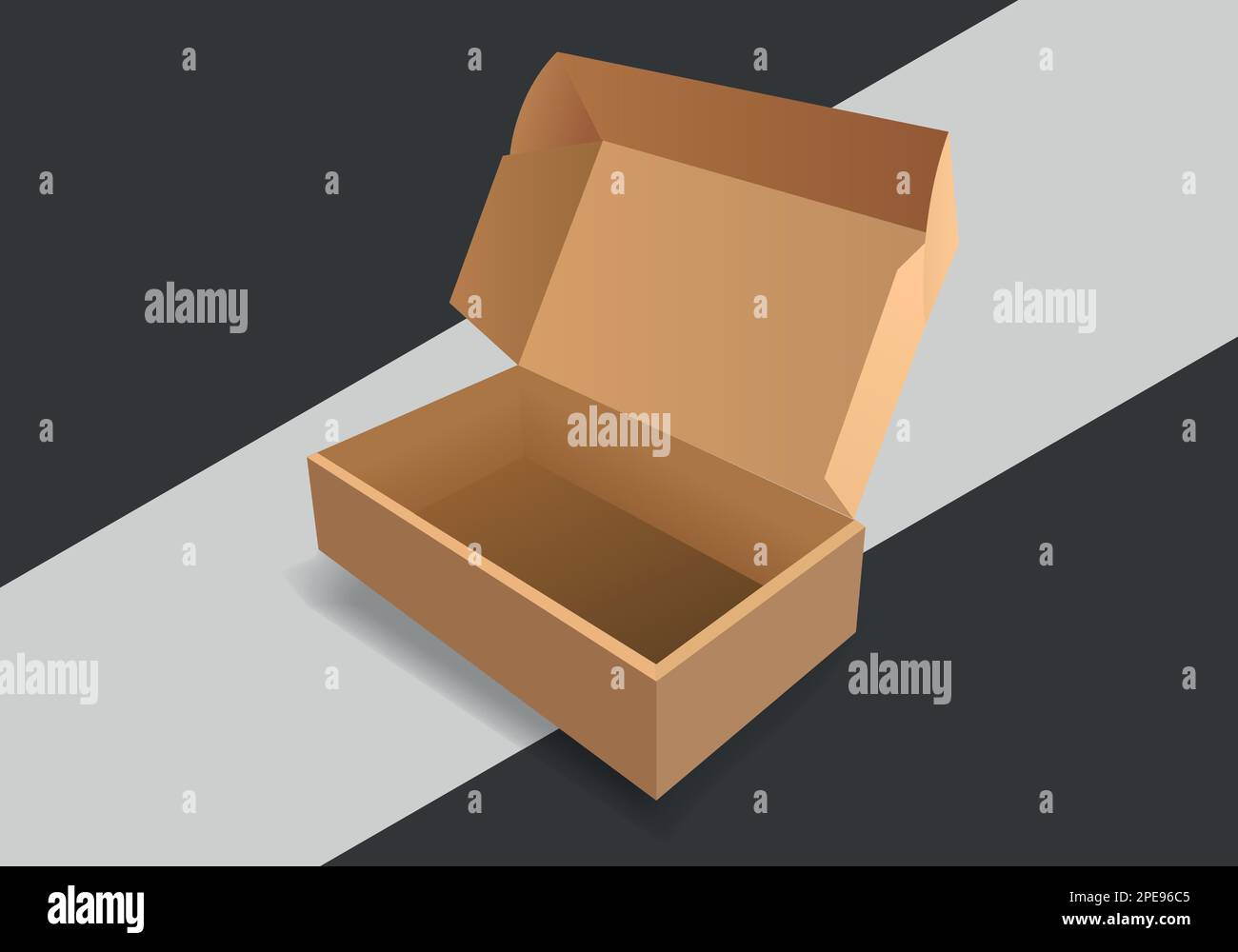 Box open lid Stock Vector Images - Alamy