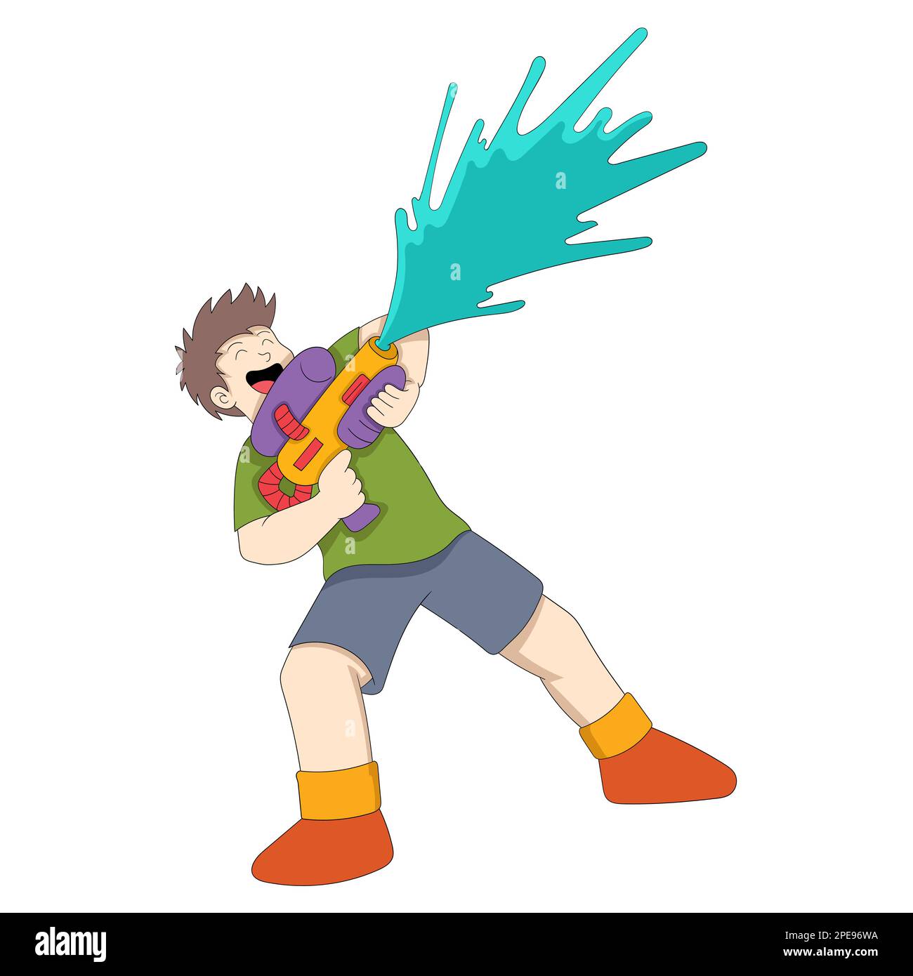 Child shooting Stock Vector Images - Alamy
