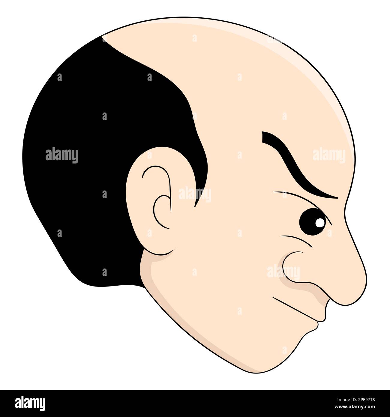 Bald Head Face Cut Out Stock Images And Pictures Alamy