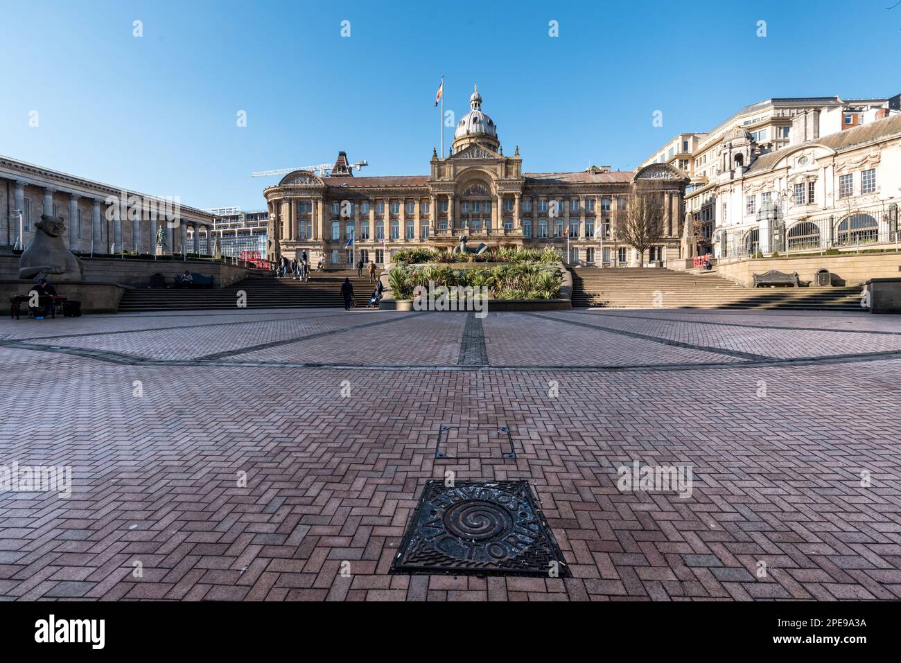 Façade view of Birmingham Council House in Victoria Square UK Stock ...