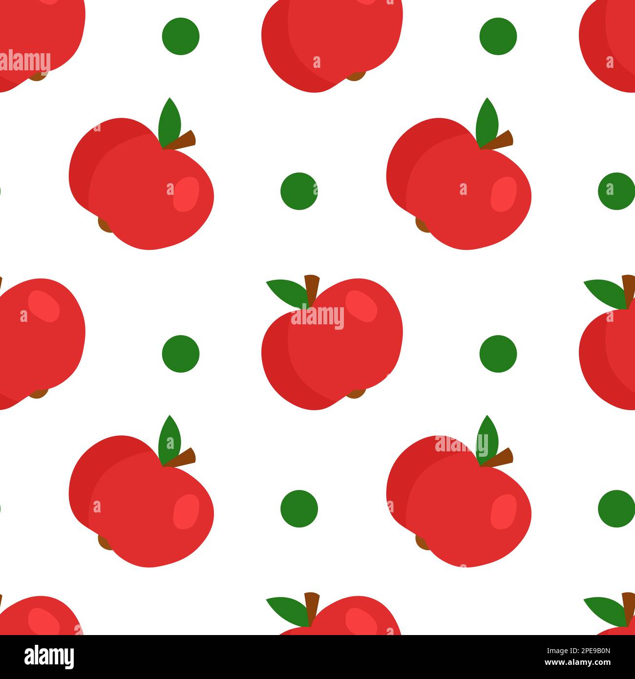 Red apples fruity seamless pattern for print. Juicy cartoon ...