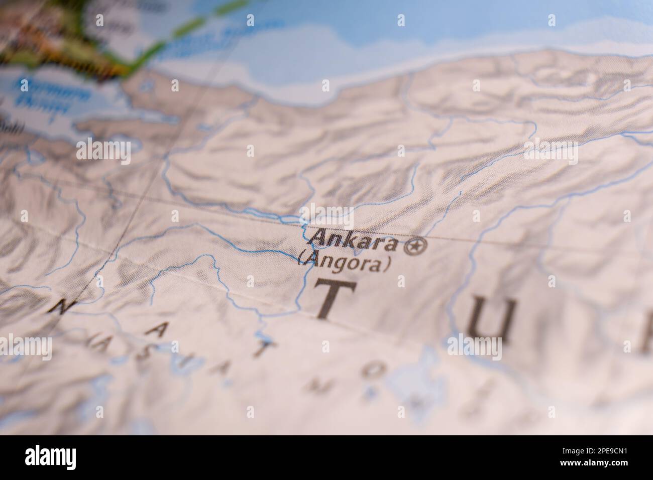 Ankara on a map hi-res stock photography and images - Alamy