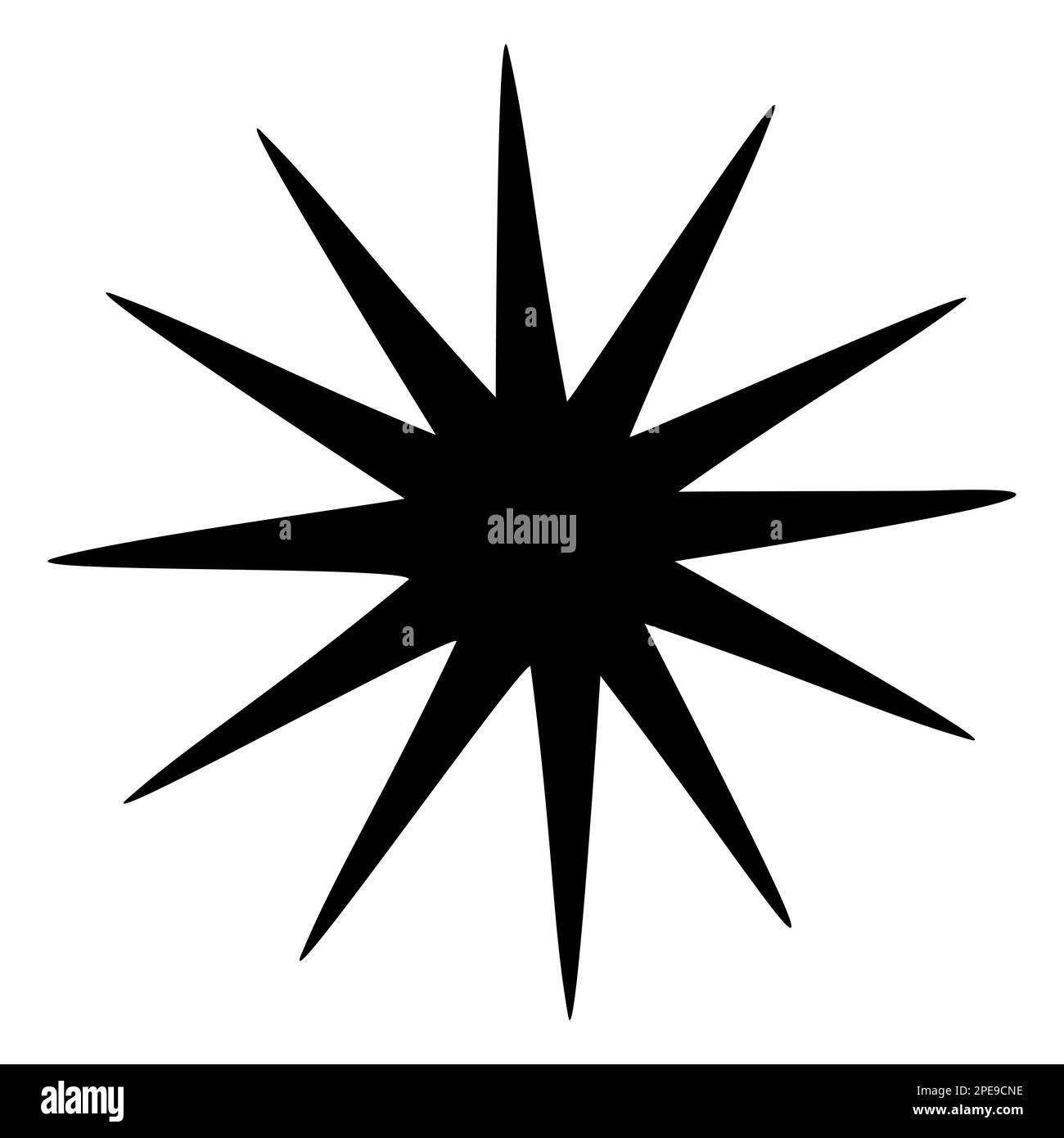 Sun icon clipart. Vector flat design. Sun star for use as a logo or ...