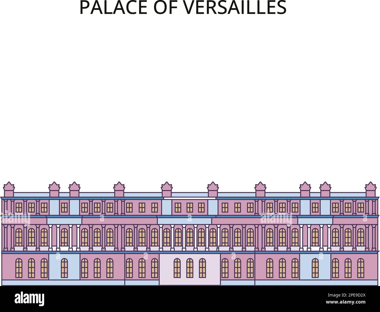 Versailles france exterior Stock Vector Images - Alamy