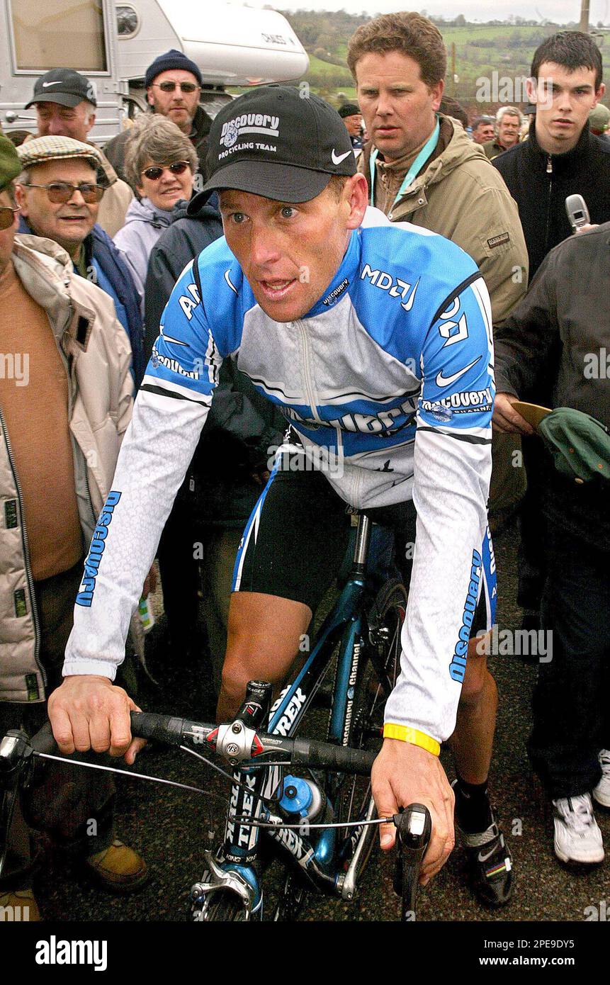 Six-time Tour de France winner Lance Armstrong of Austin, Texas, is ...