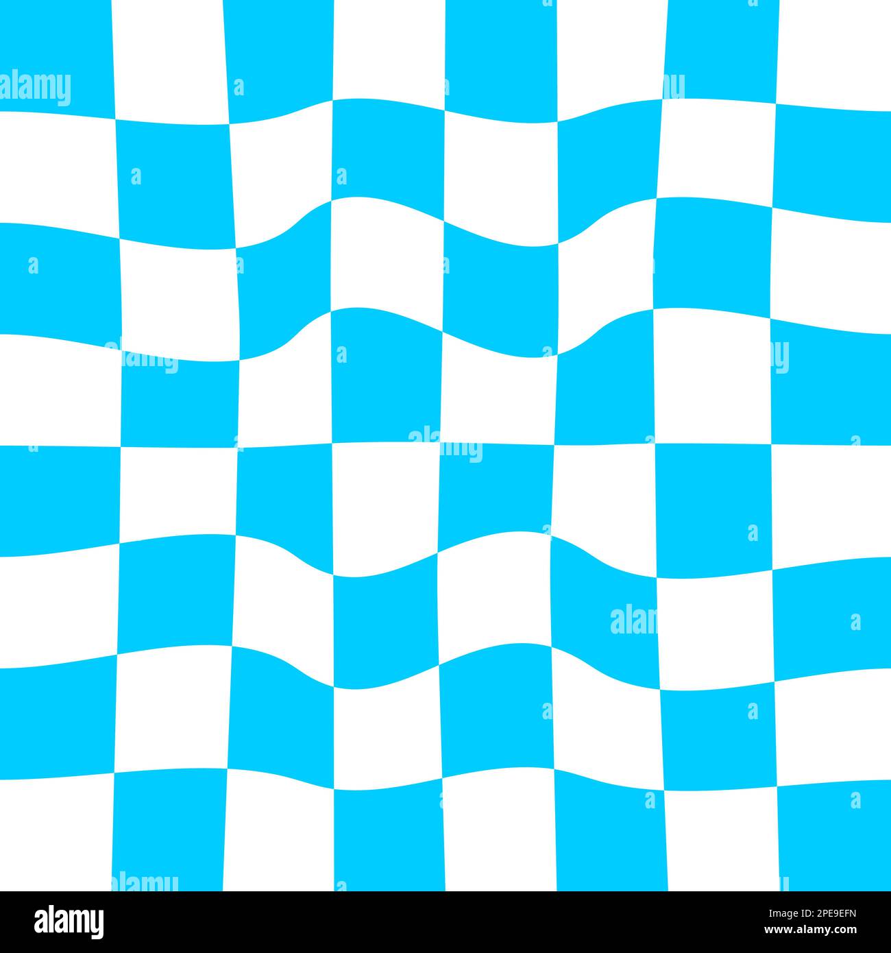 Distorted Chessboard Background Checkered Optical Illusion Psychedelic Pattern With Warped