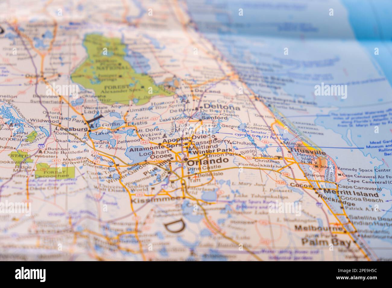 Orlando map hi-res stock photography and images - Alamy