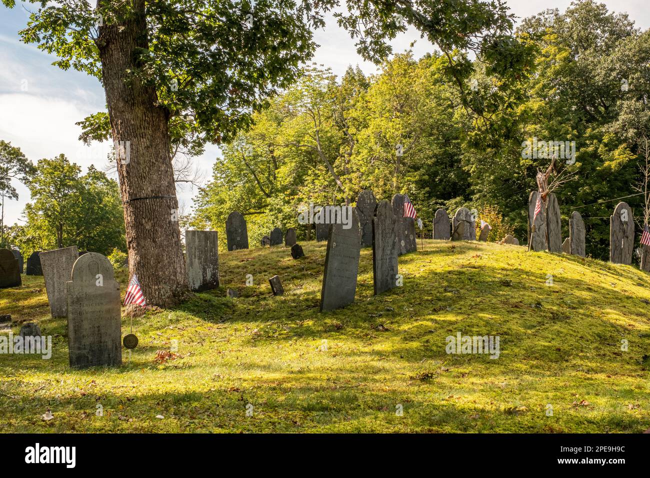 Chocksett Cemetery - an old cemetery in Sterling, Massachusetts Stock ...