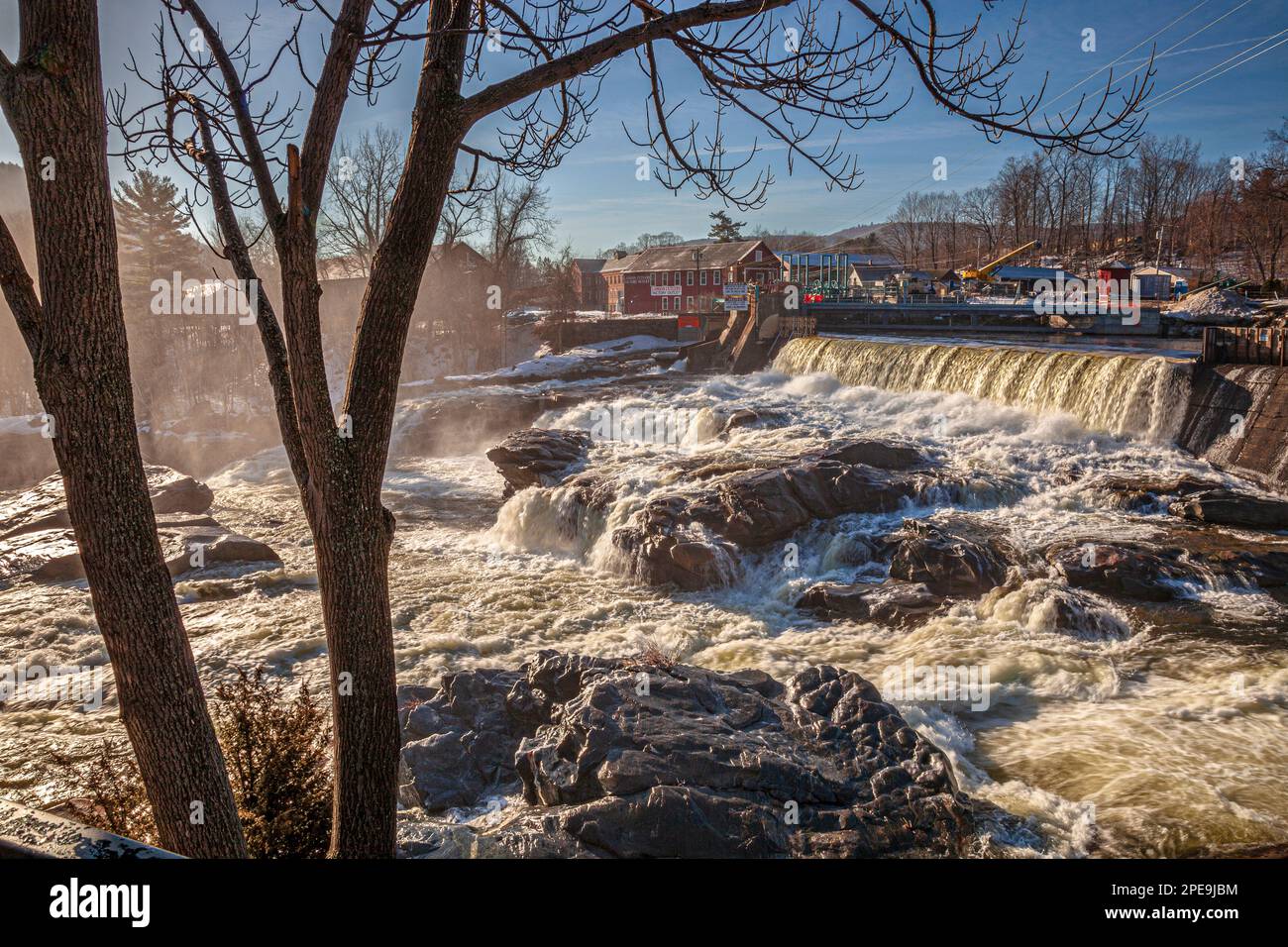 Waterfalls at Shelburne Falls, MA Stock Photo - Alamy
