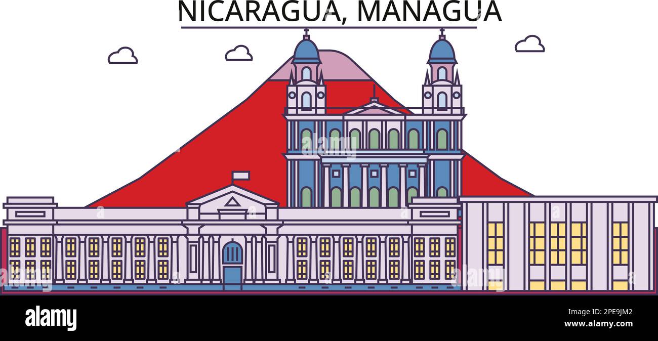 Granada nicaragua colonial architecture Stock Vector Images - Alamy