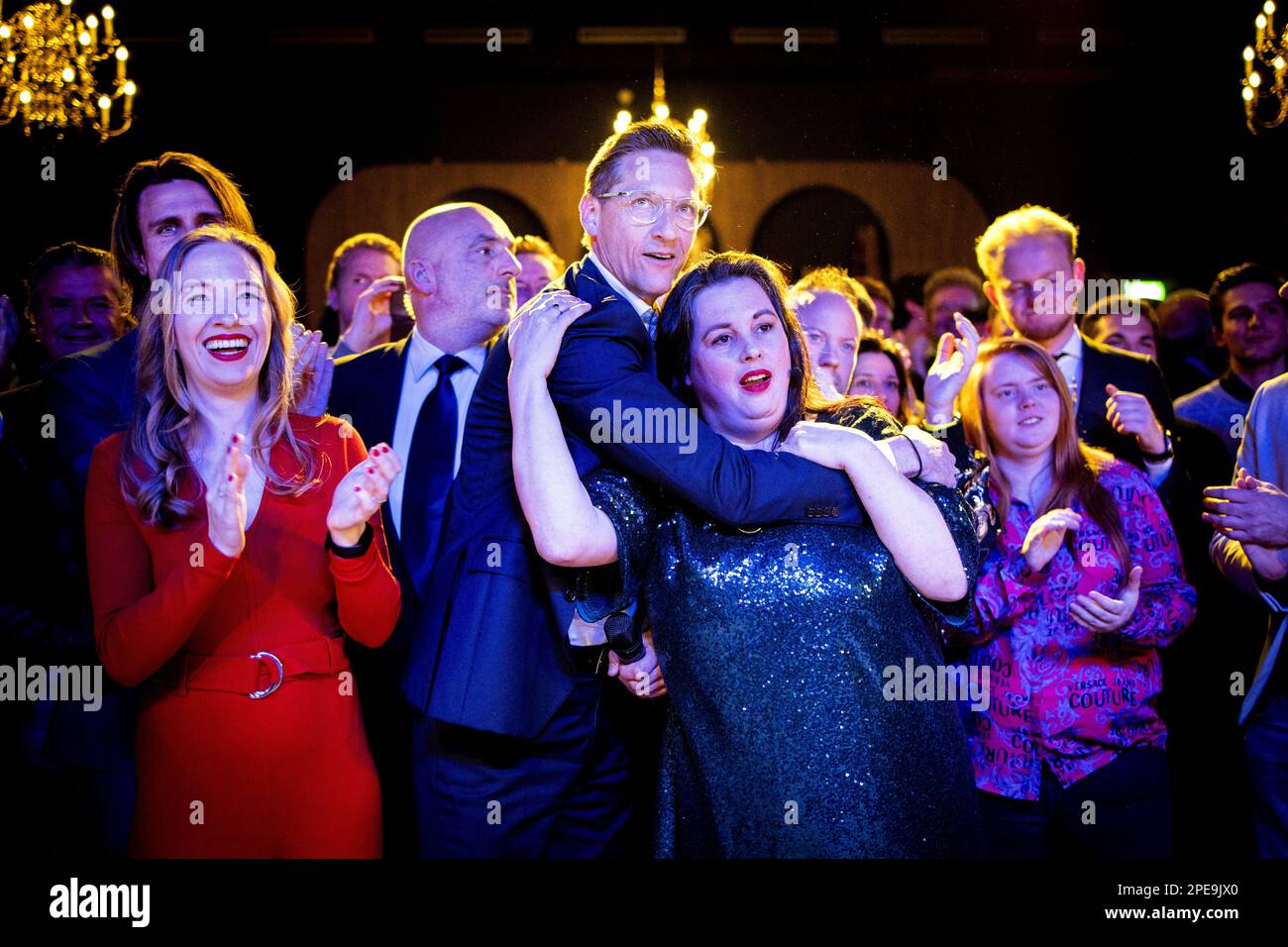 DEN BOSCH - JA21 leader Joost Eerdmans and Annabel Nanninga follow the ...