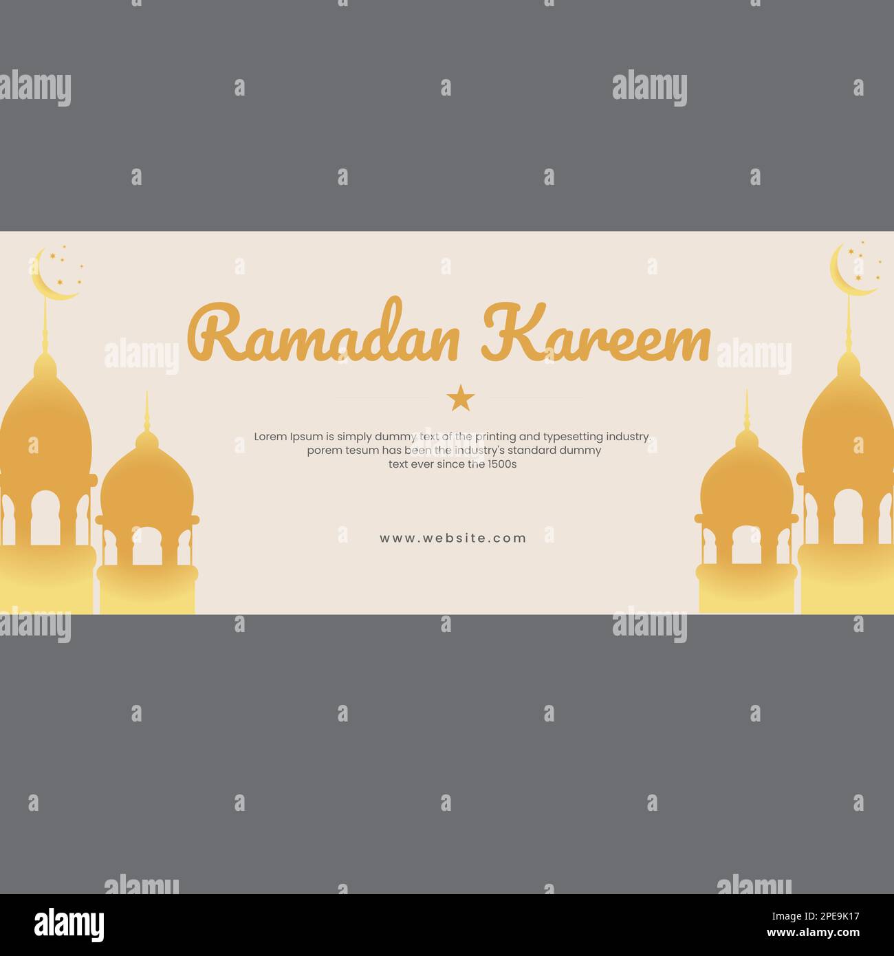 Ramadan Banner Template Stock Vector Image & Art - Alamy