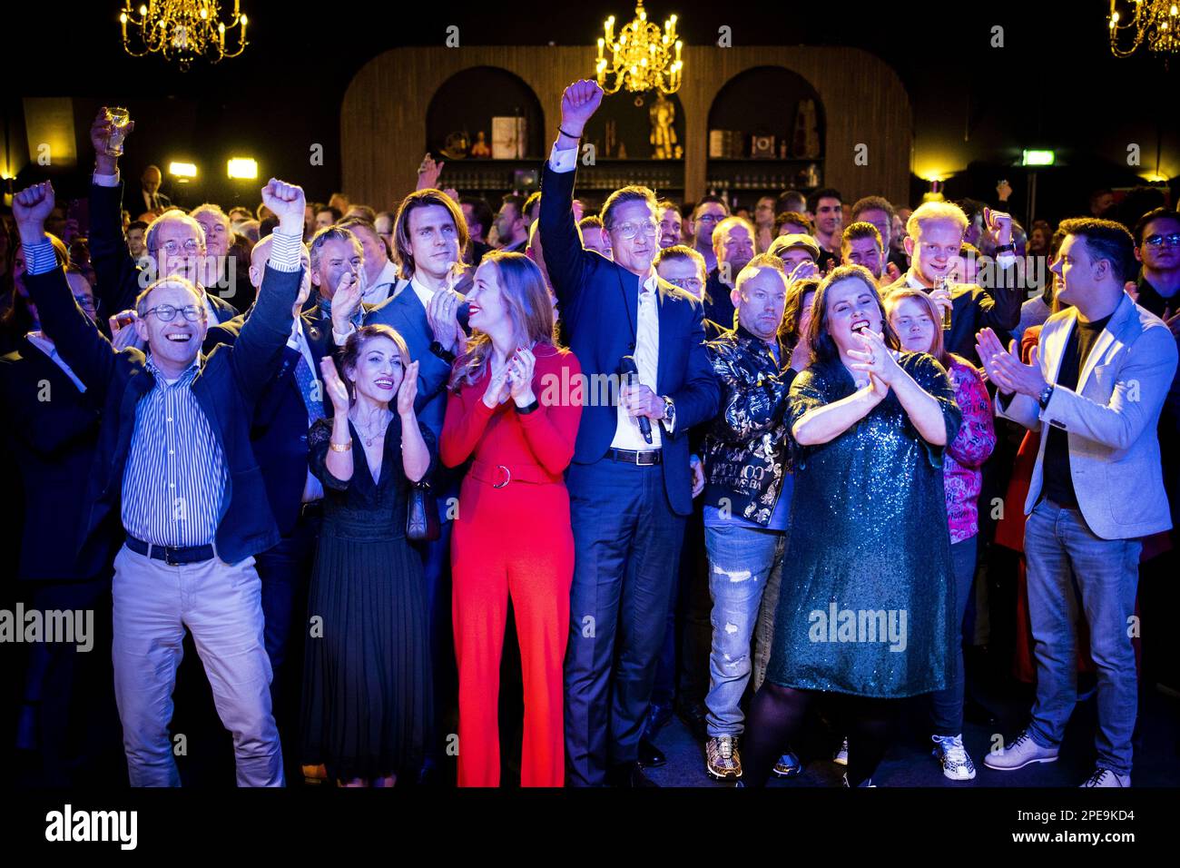 DEN BOSCH - JA21 leader Joost Eerdmans and Annabel Nanninga follow the ...