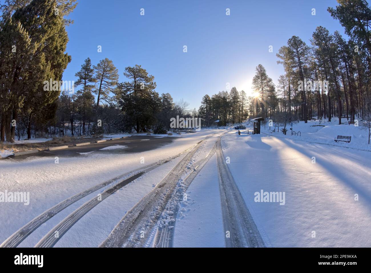 The Thumb Butte Recreation Area Parking Lot in the Prescott National ...