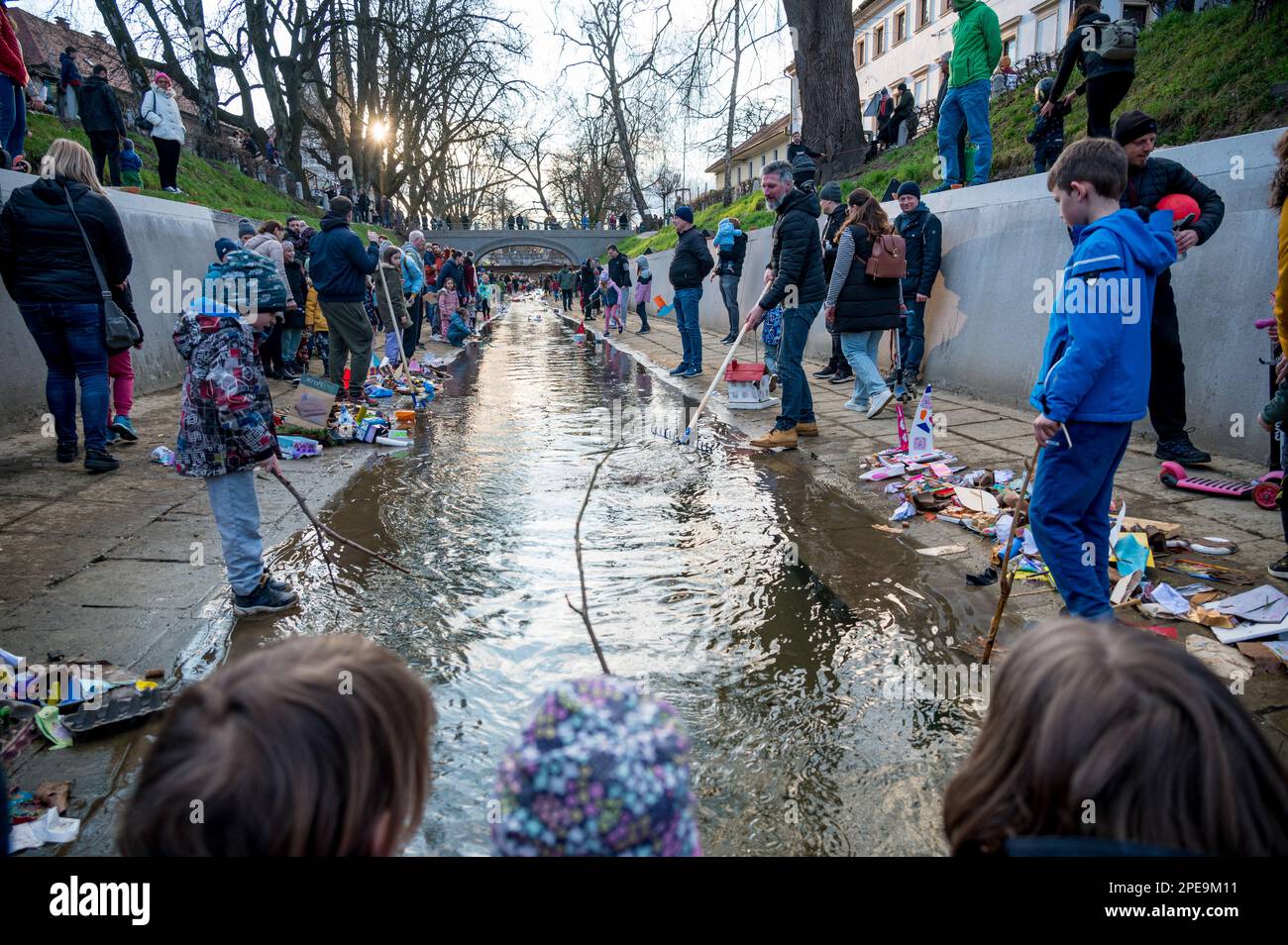 Ljubljana, Slovenia - March 11, 2023: Gregorjevo - Celebrating St ...