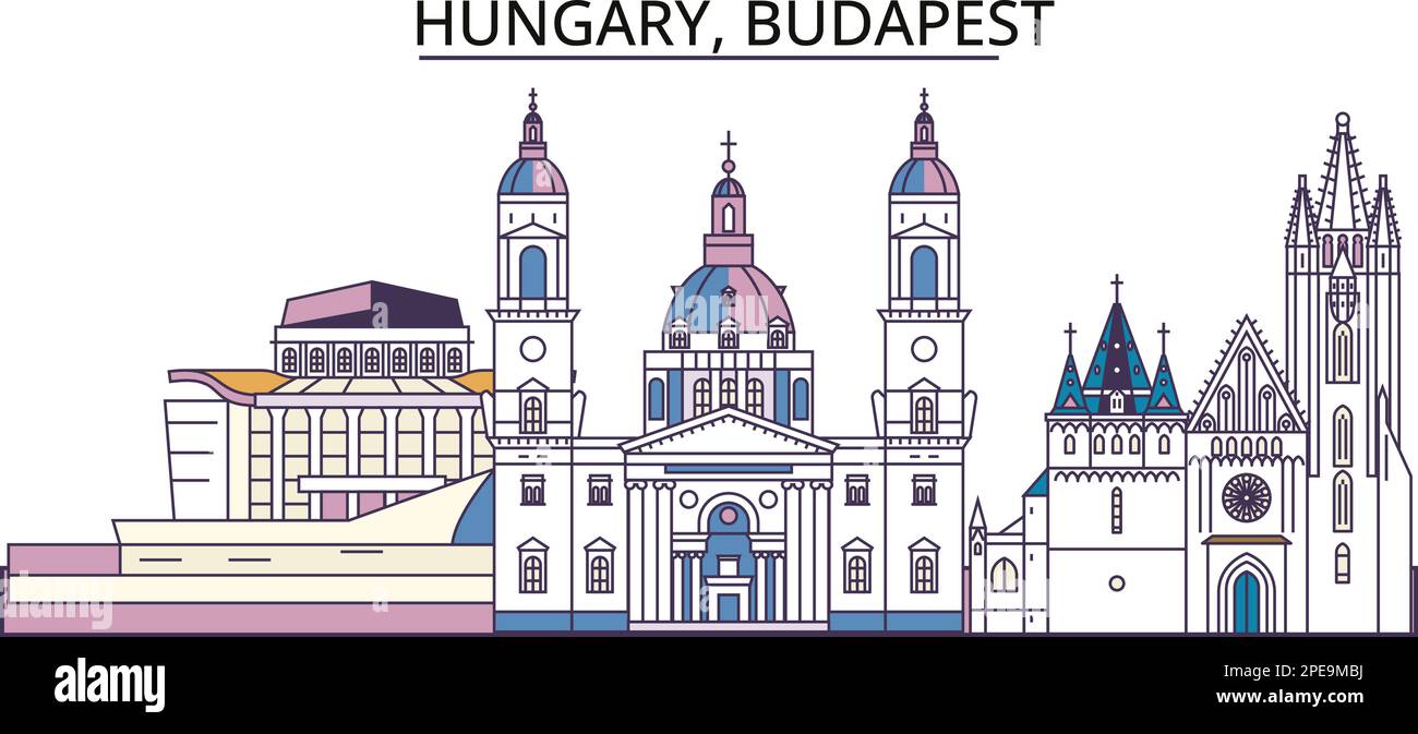 Bulgaria, Varna tourism landmarks, vector city travel illustration ...