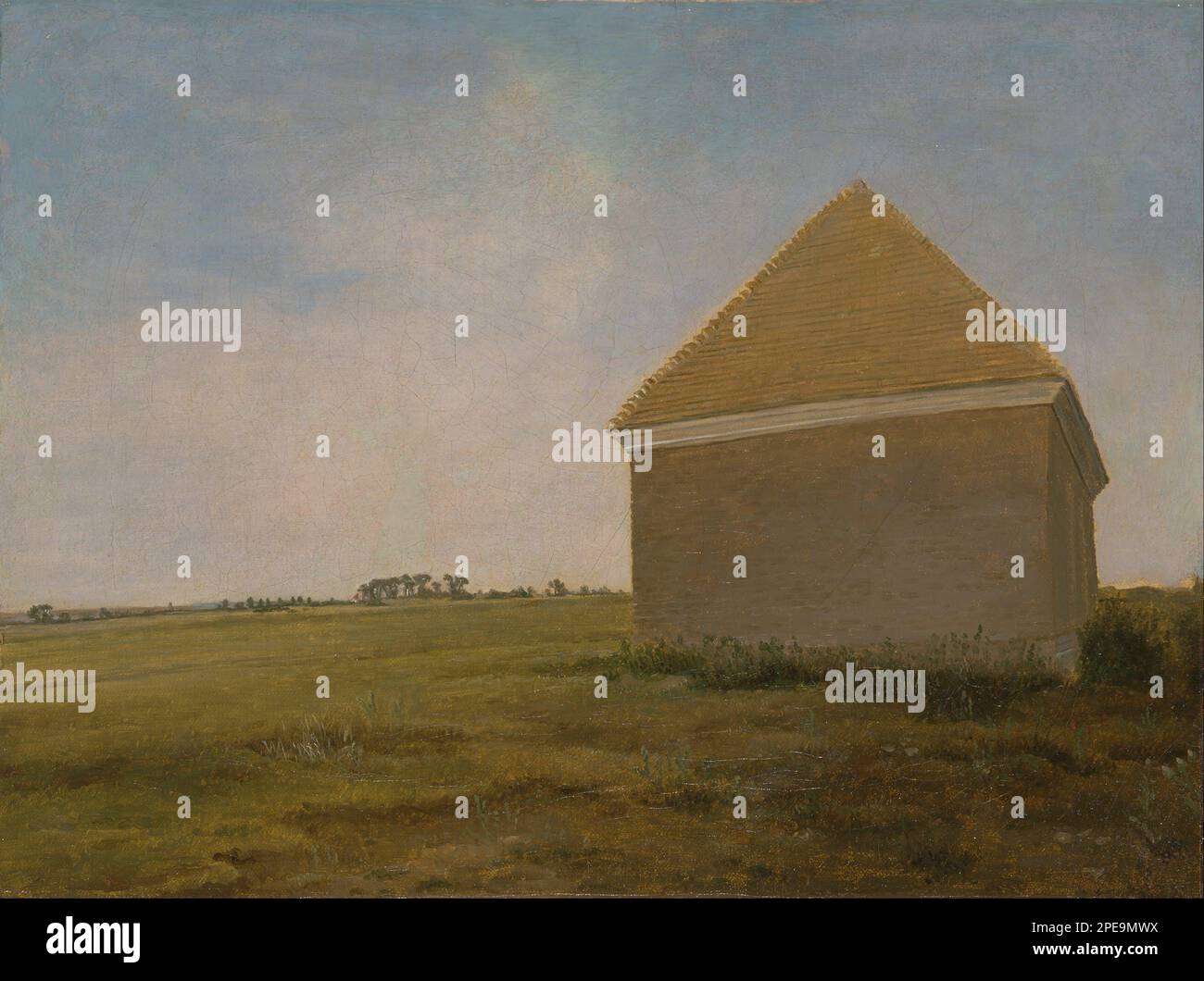 Newmarket Heath, with a Rubbing-down House circa 1765 by George Stubbs ...