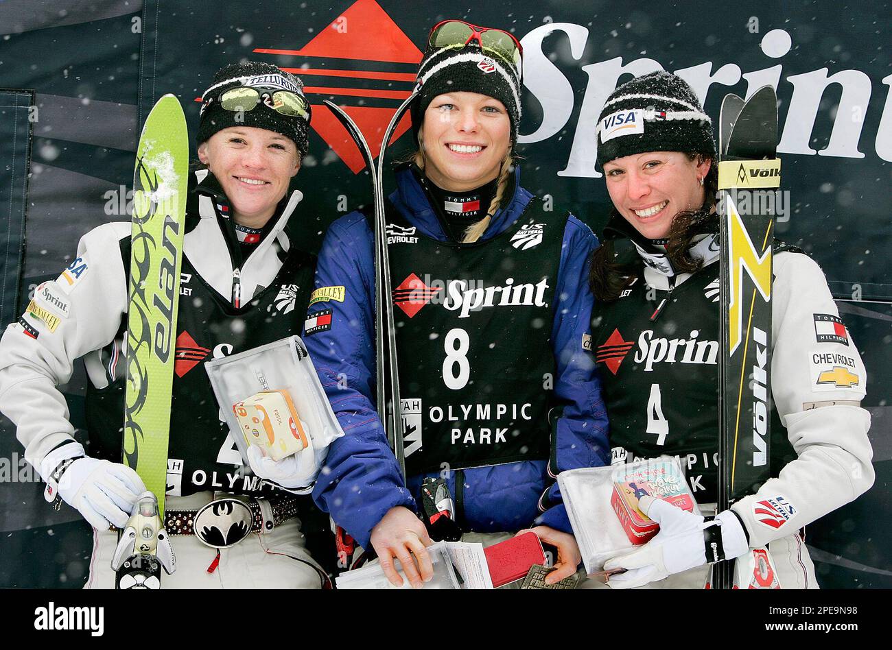 Kate Reed, Lacy Schnoor and Emily Cook, left to right, stand on the ...
