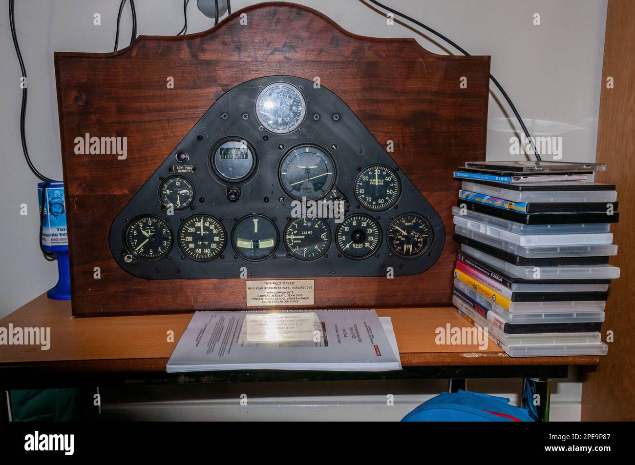 T-6 Harvard instrument panel display inside the base of the Royal Air ...