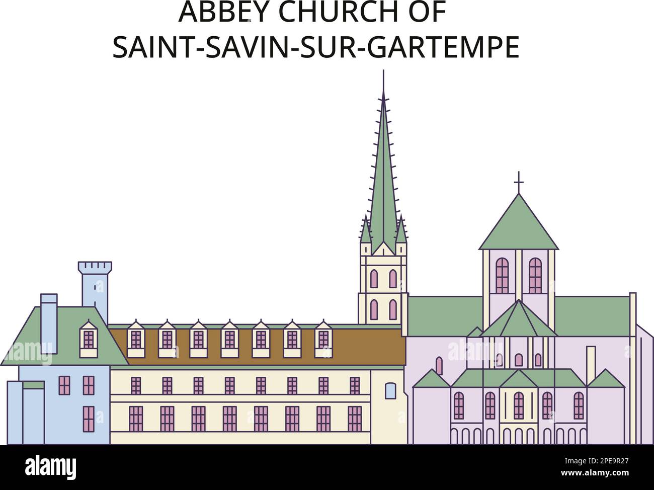 France, Abbey Church Of Saint Savin Sur Gartempe Landmark tourism ...