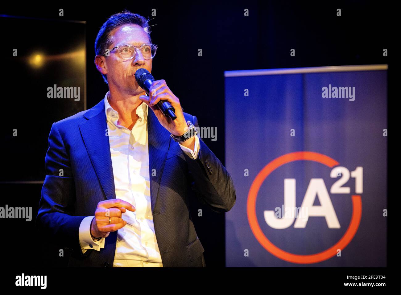 DEN BOSCH - JA21 leader Joost Eerdmans responds to the results for the ...