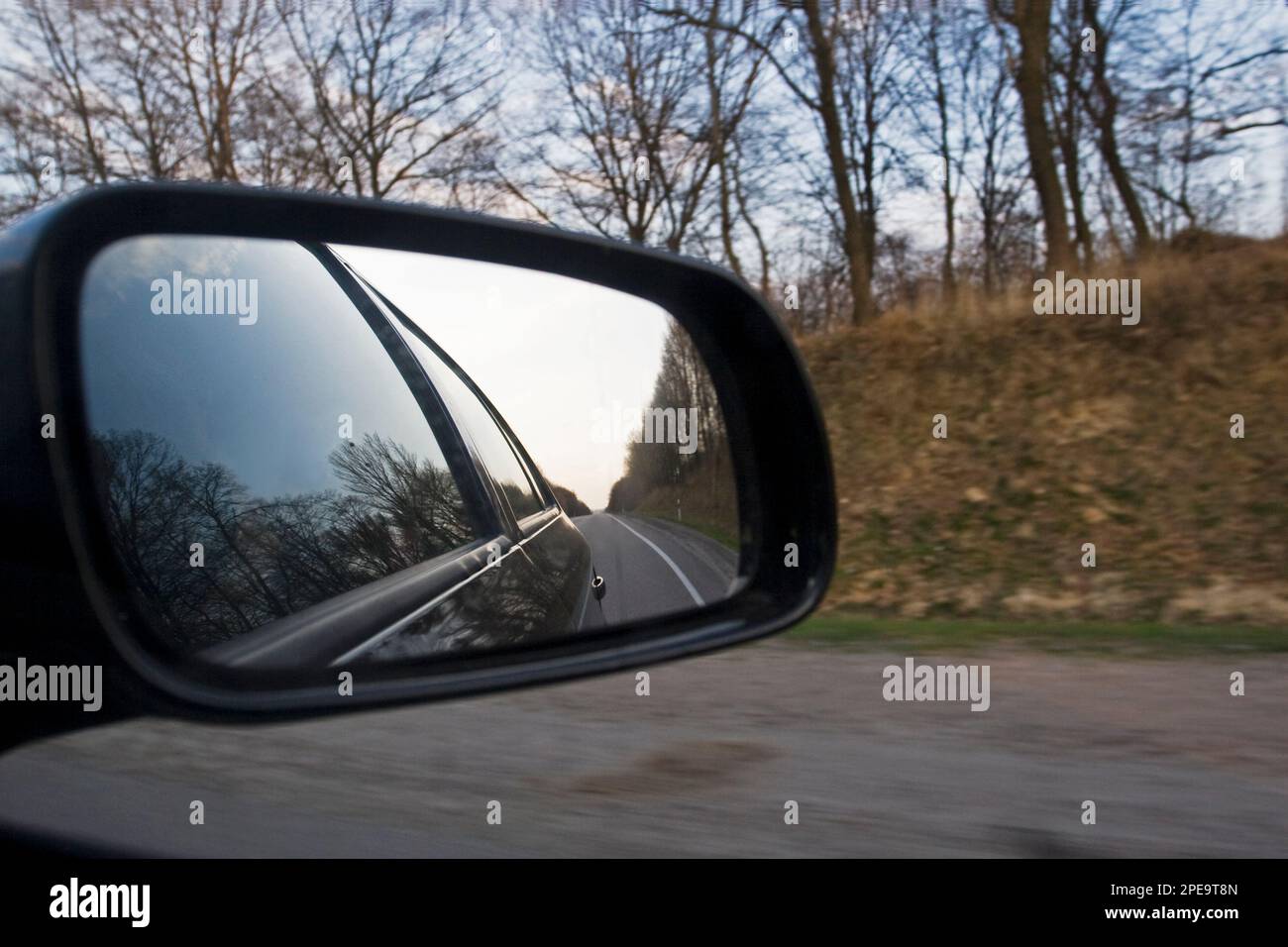 Speed in the mirror Stock Photo - Alamy