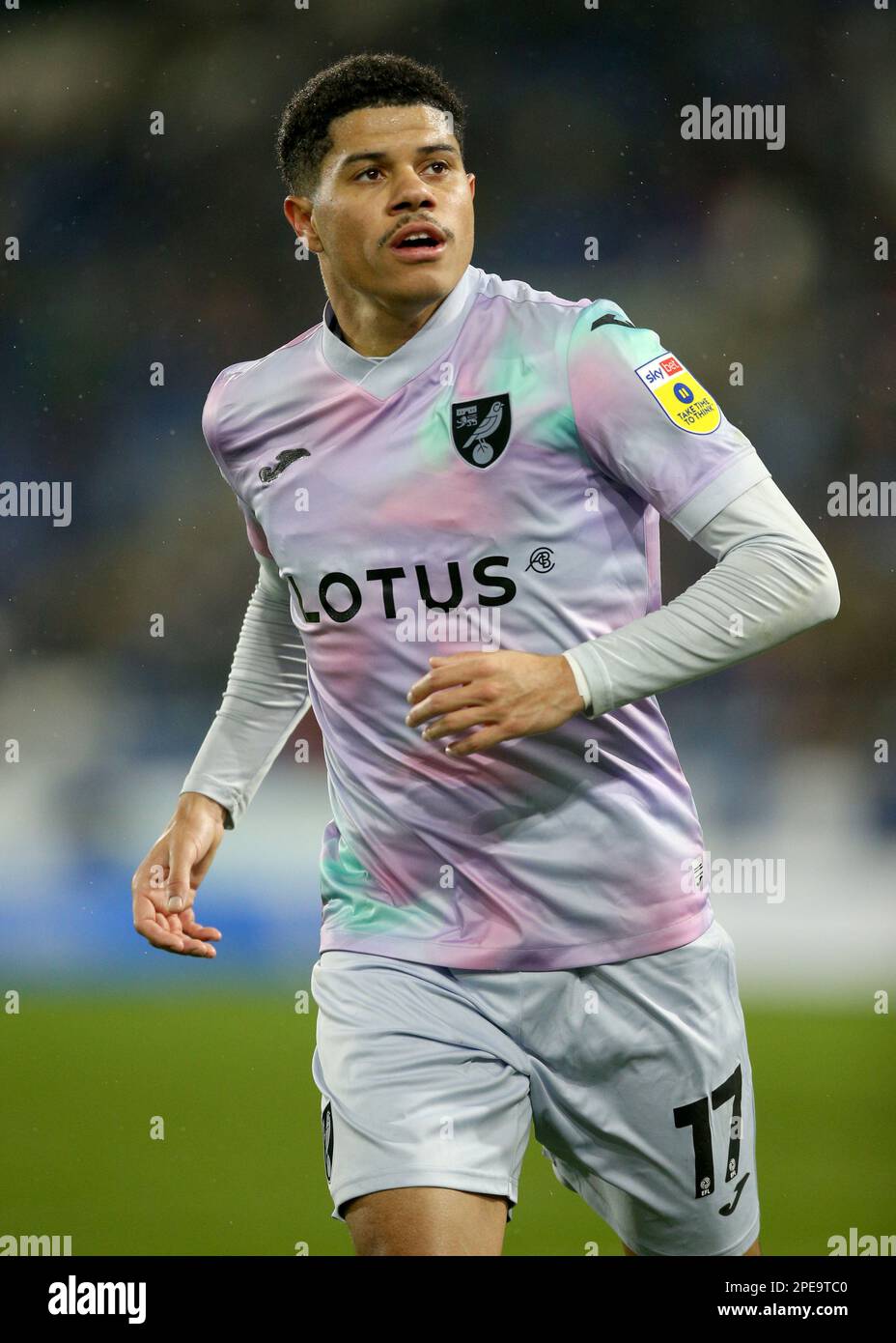 Norwich City’s Gabriel Sara in action during the Sky Bet Championship ...