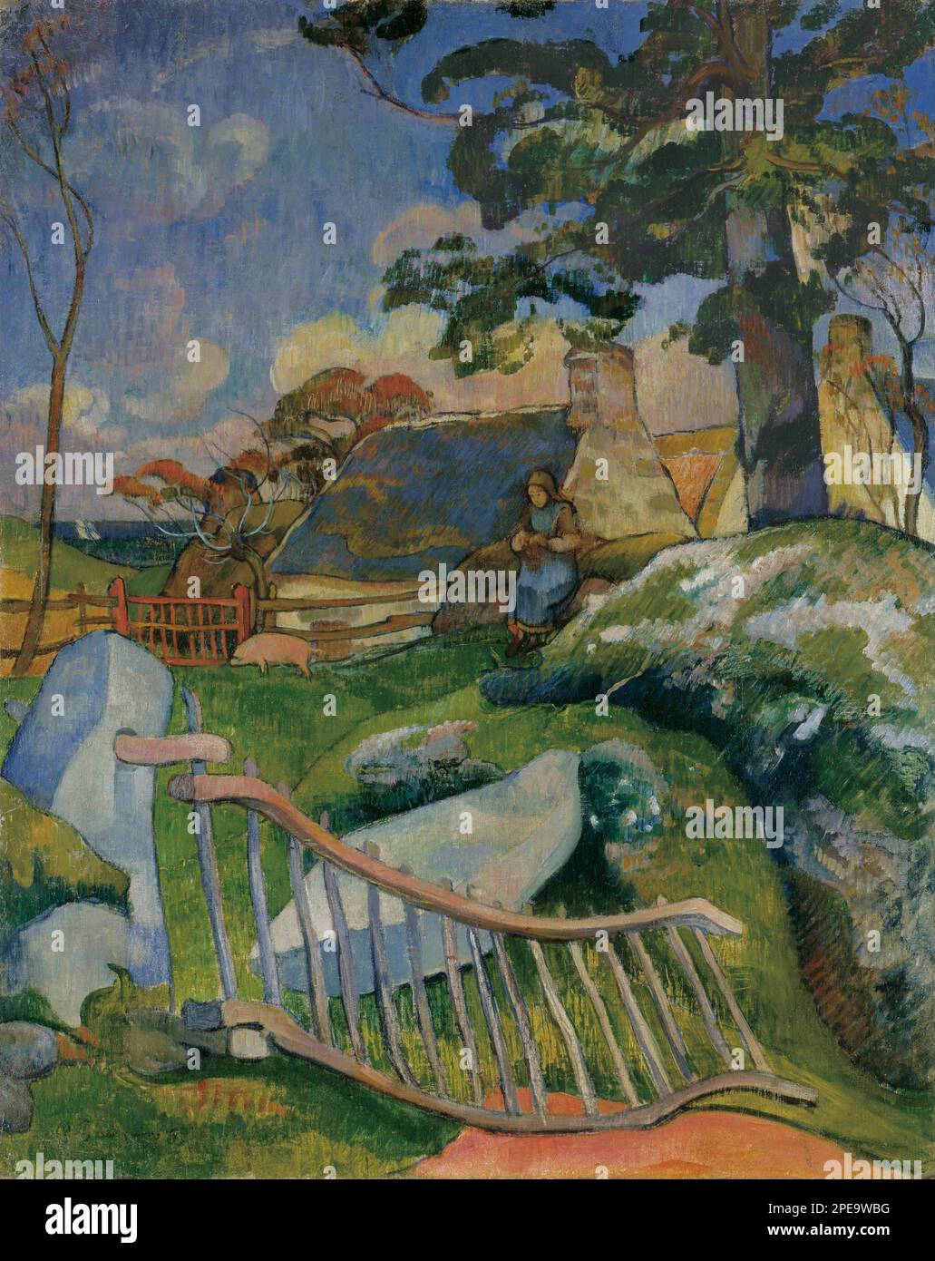 The Gate 1889 by Paul Gauguin Stock Photo - Alamy